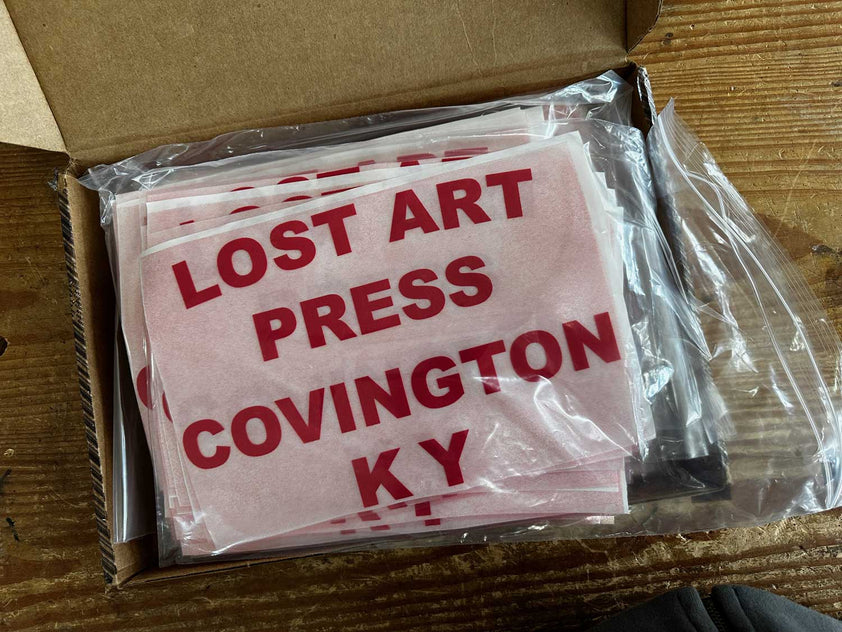 Iron-on ‘Lost Art Press’ Applique